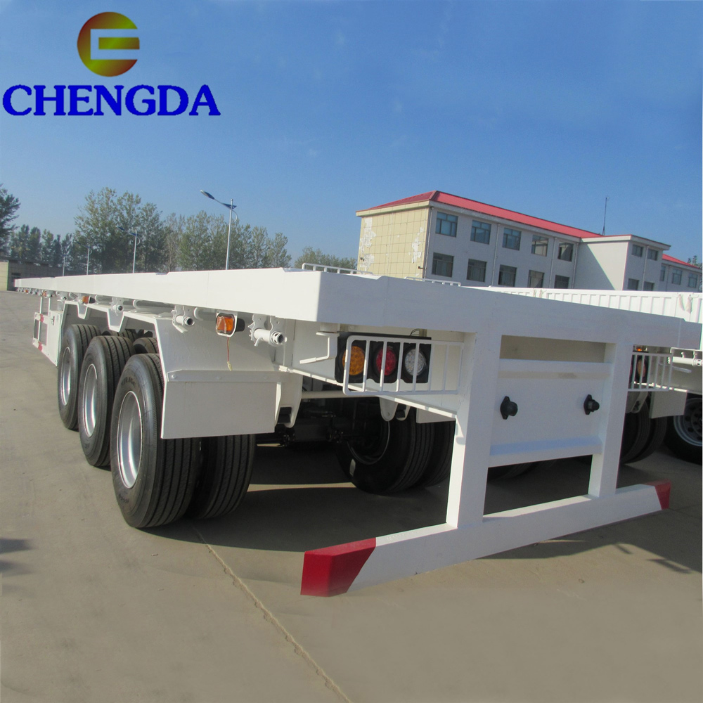Tri Axle Flat Deck Trailer-SHANDONG CHENGDA MACHINERY CO., LTD.