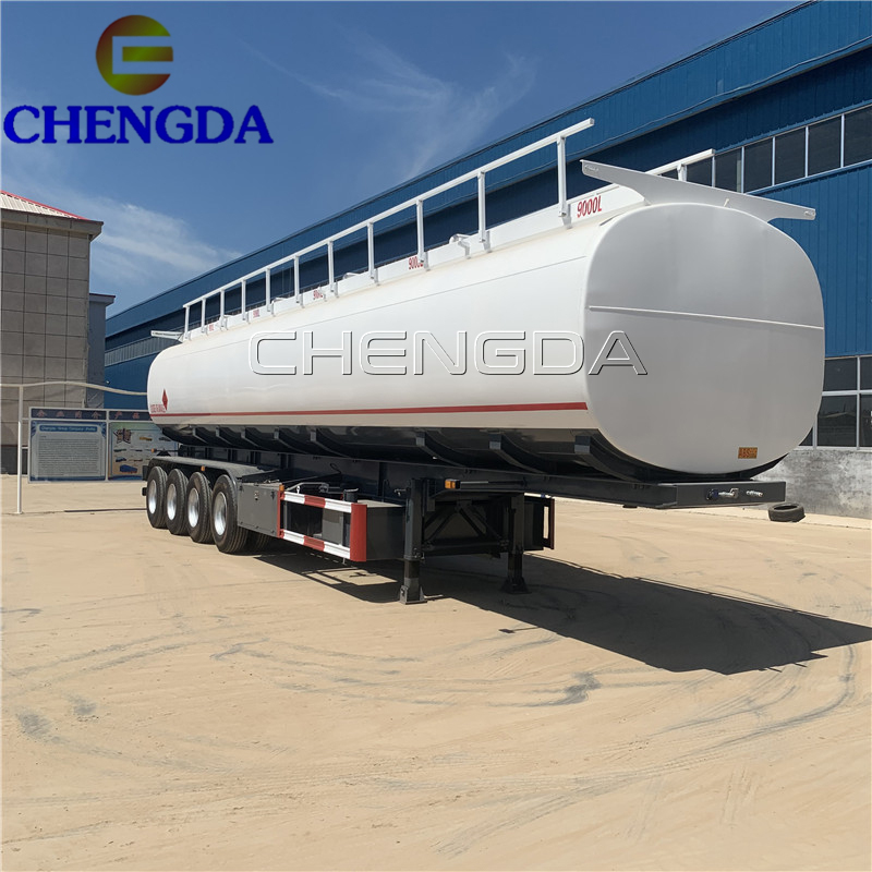4 Axles 60000 Liter Oil Fuel Tanker Trailers-SHANDONG CHENGDA MACHINERY ...